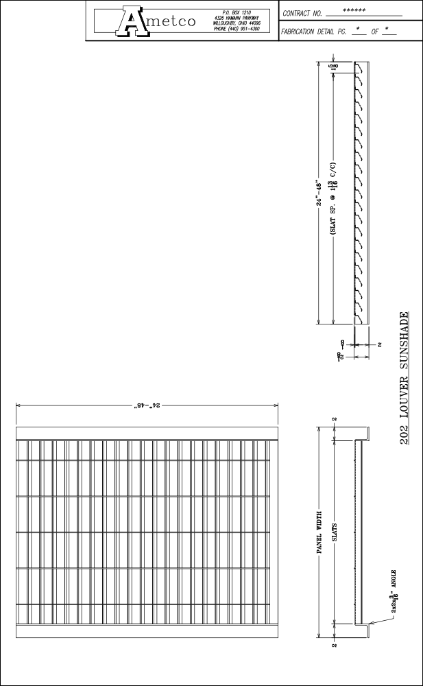 Louver Sun Shades | Ametco Manufacturing