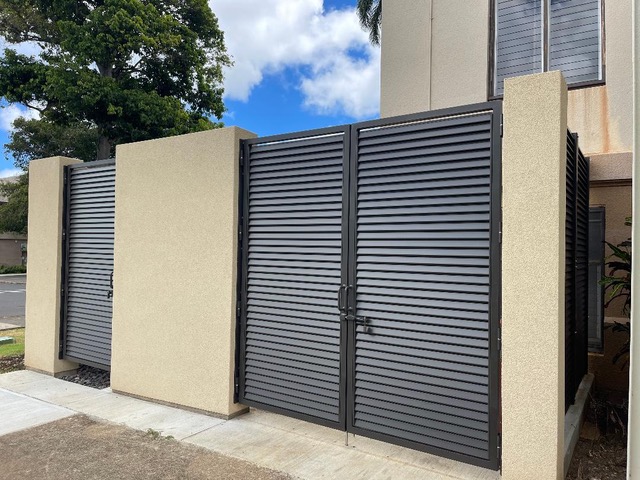 Aluminum Fixed Louver Gates | Ametco Manufacturing